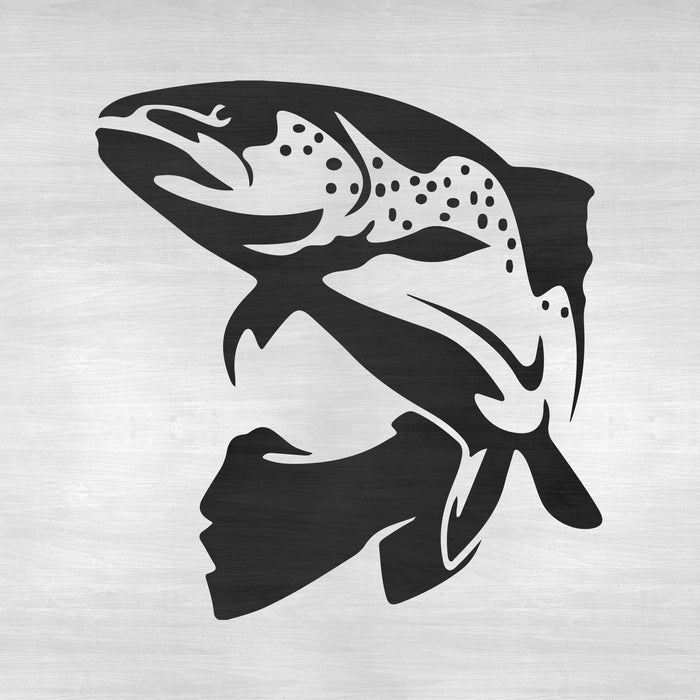 Trout Fish Stencils - Stencil Revolution