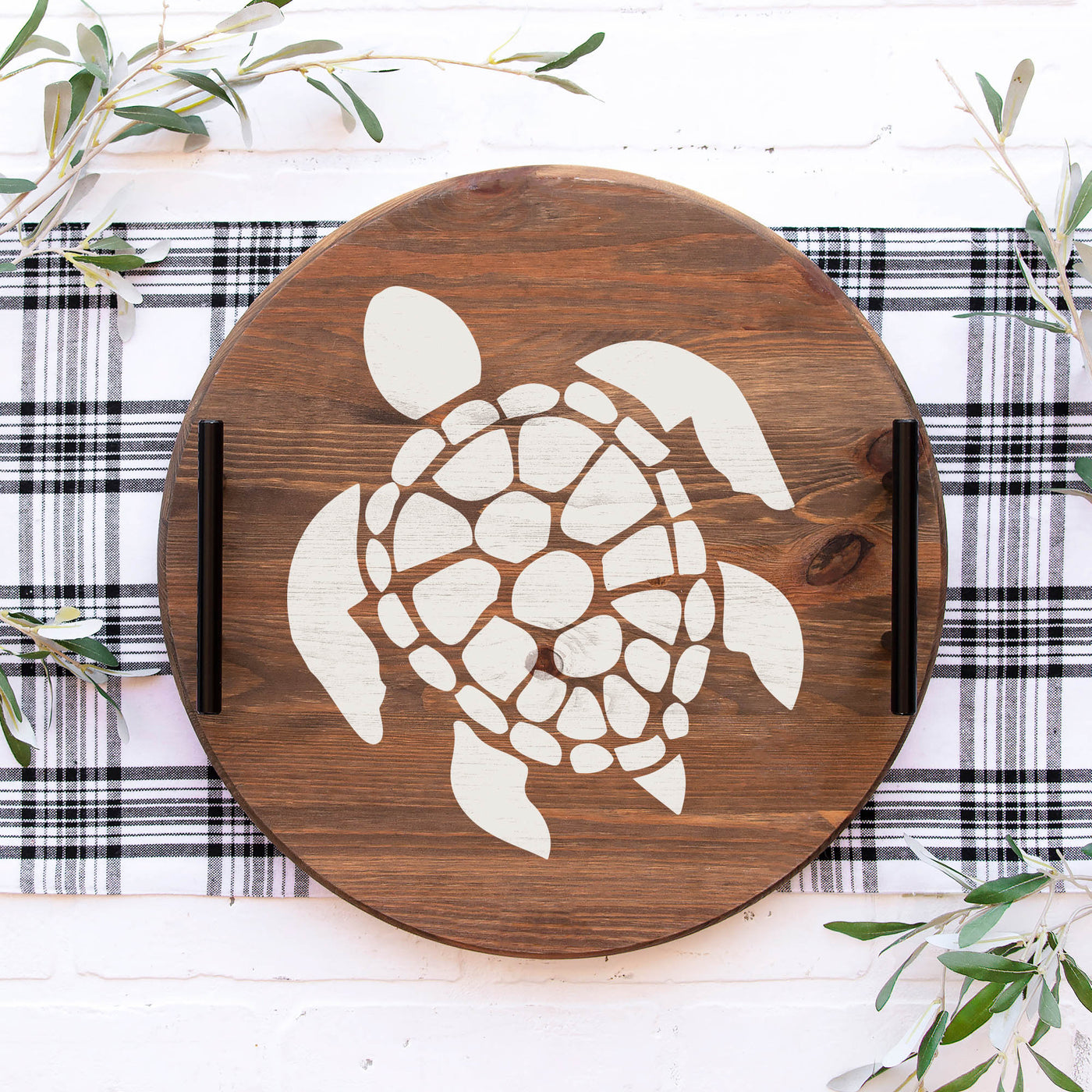 Turtle Stencil Template - Laser Cut 10 Mil Thick Stencil of a Turtle