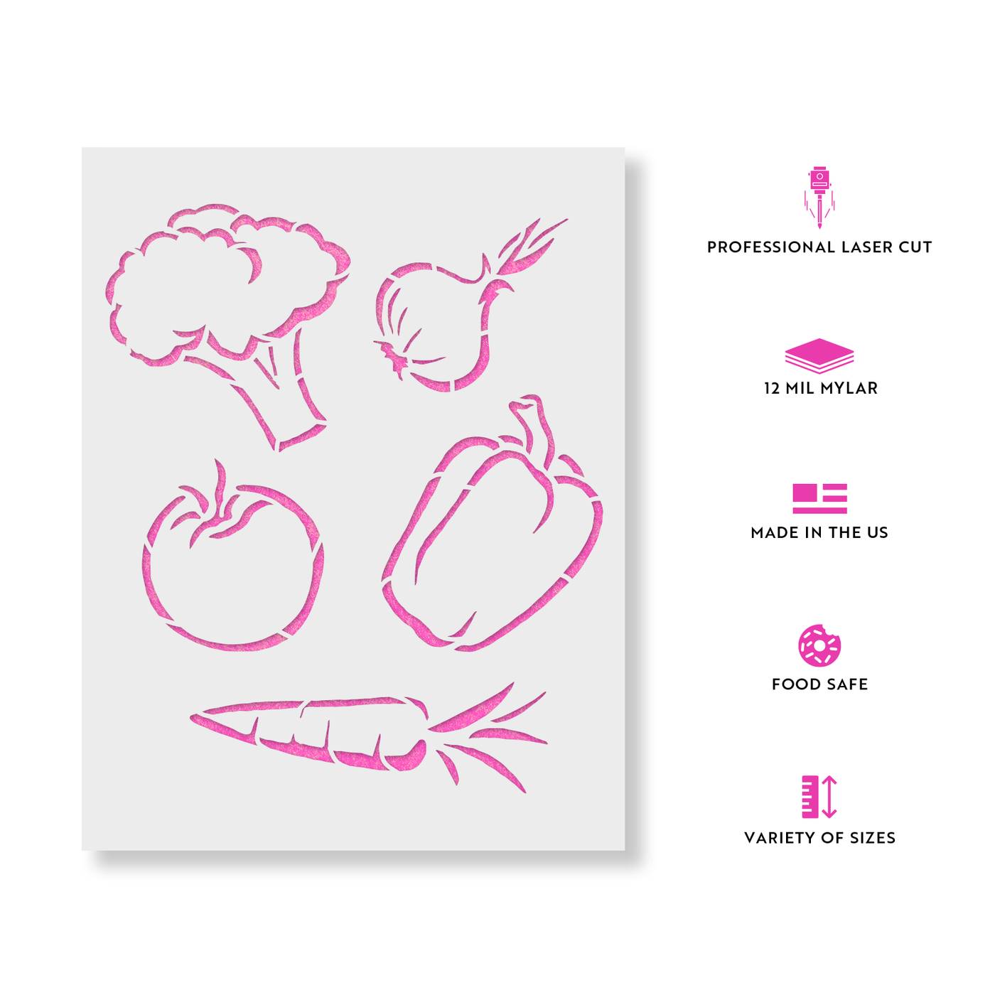Vegetables Stencils - Stencil Revolution
