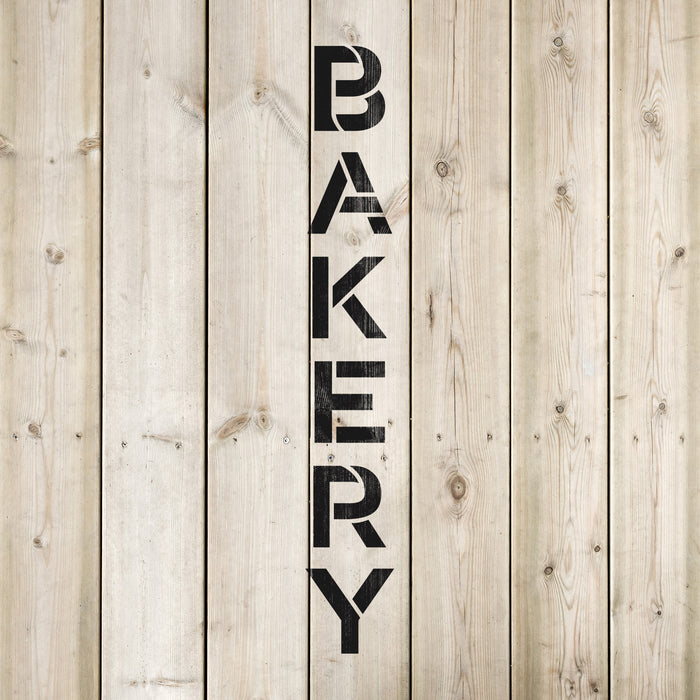 Vertical Sign Bakery Stencils - Stencil Revolution