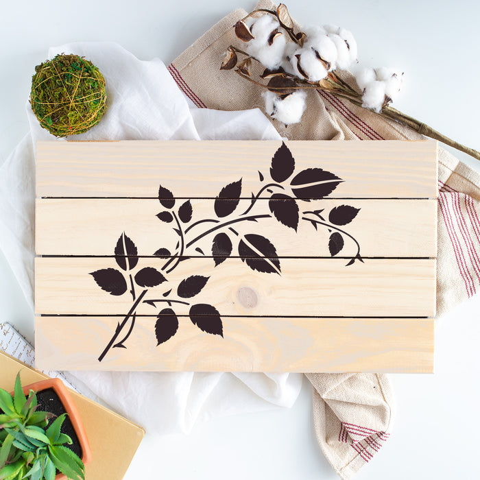 Reusable Vine Stencil Laser cut on Mylar and Made in USA