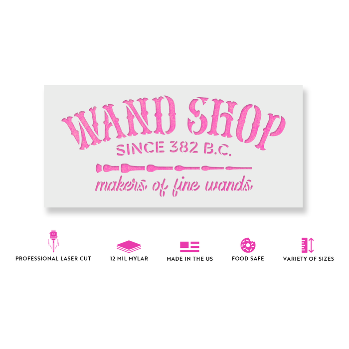 Wand Shop Stencils - Stencil Revolution