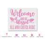 Welcome and Be Blessed Stencil