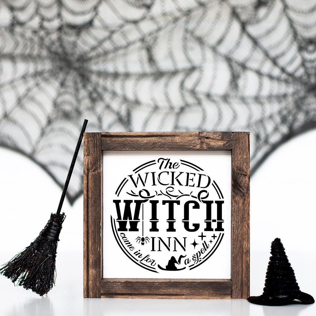 Wicked Witch Inn Spell Stencils - Stencil Revolution