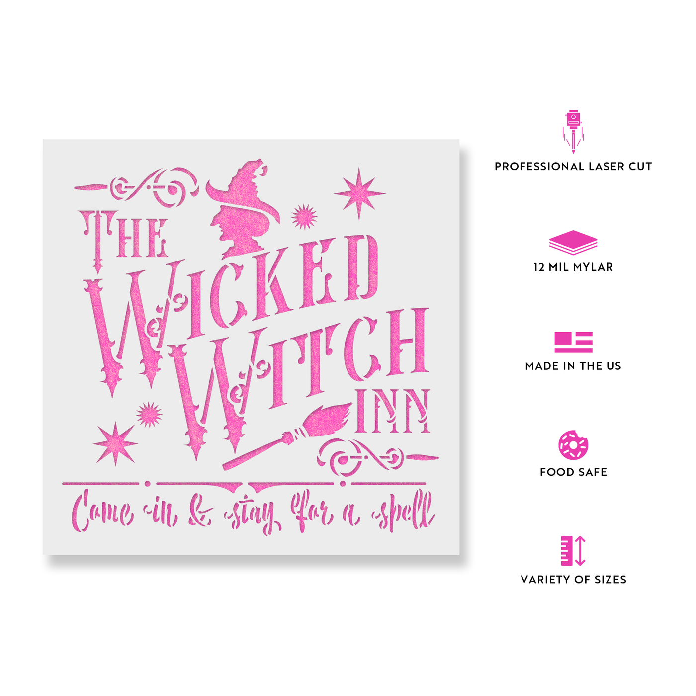 Wicked Witch Inn Stencils - Stencil Revolution