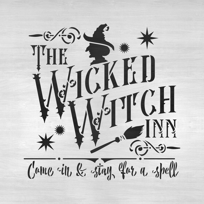 Wicked Witch Inn Stencils - Stencil Revolution