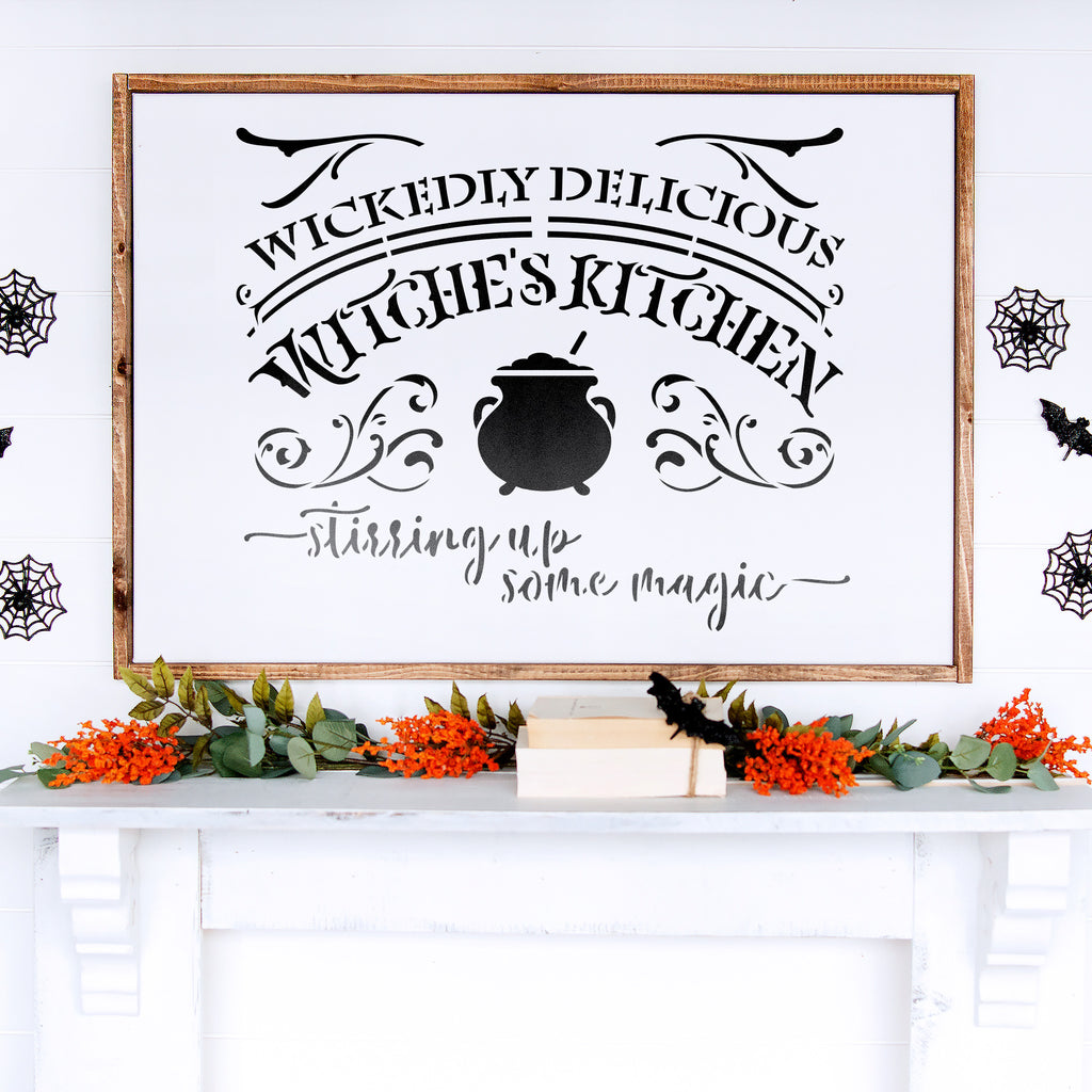 Witches Kitchen Stencils - Stencil Revolution