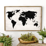 World Map Stencil - Large World Map stencils - World Stencil