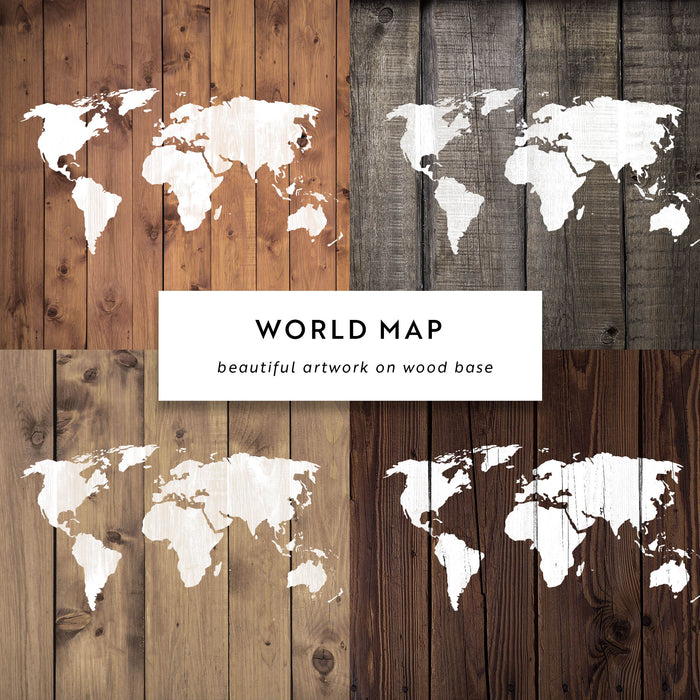 World Map Stencil - Large World Map stencils - World Stencil