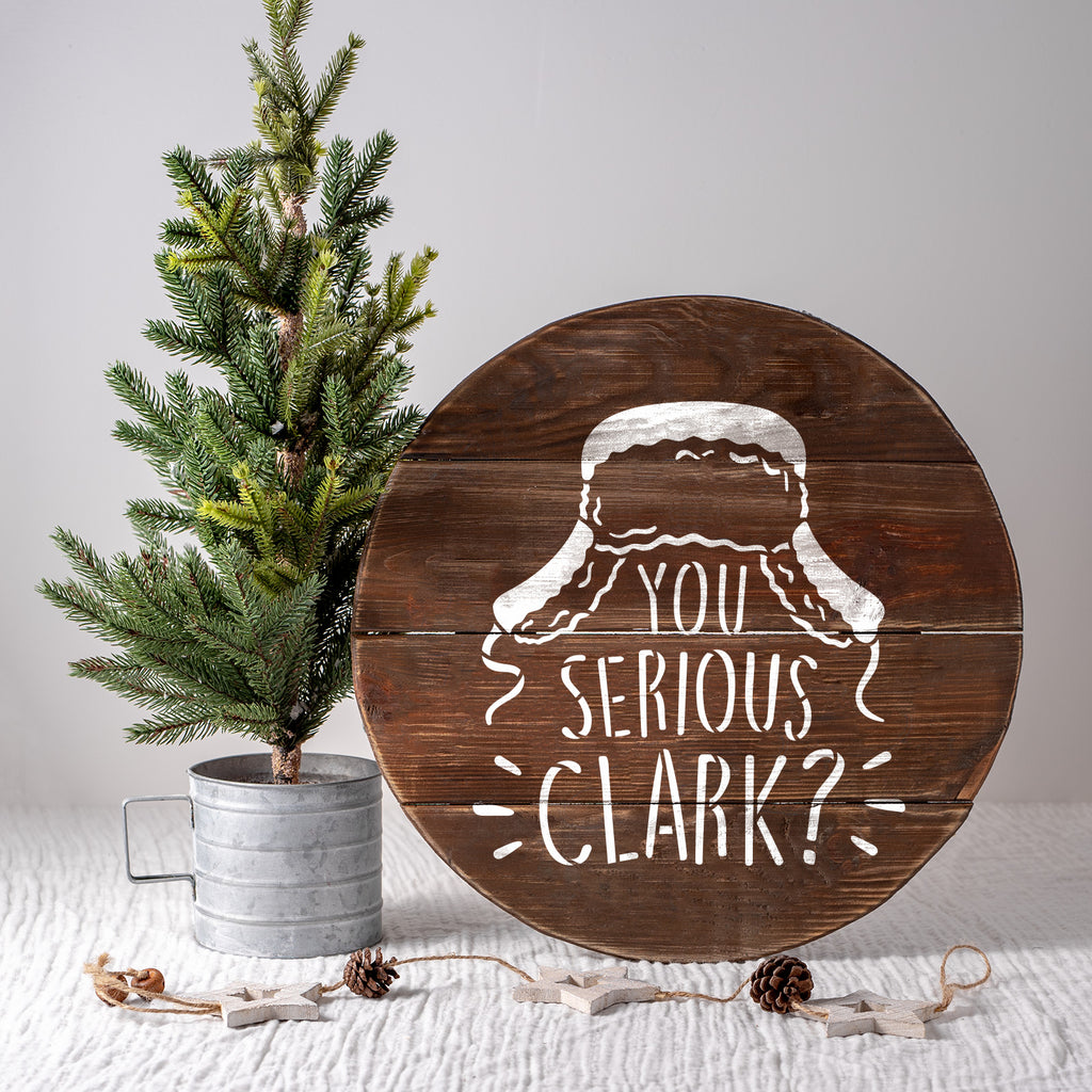 You Serious Clark Christmas Stencils - Stencil Revolution