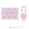 Zydeco Hibiscus Pattern Wall Stencils - Stencil Revolution