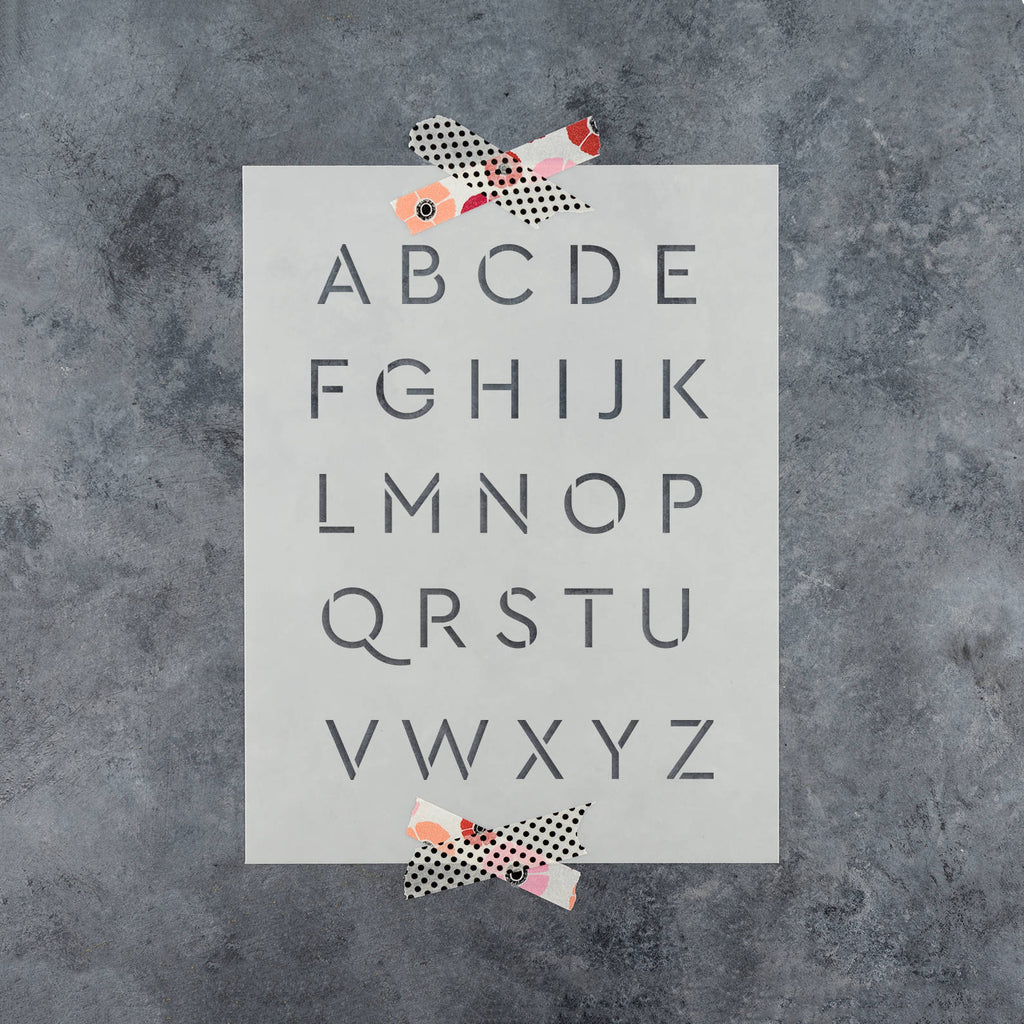 Cera Letter Stencils Set - Stencil Revolution